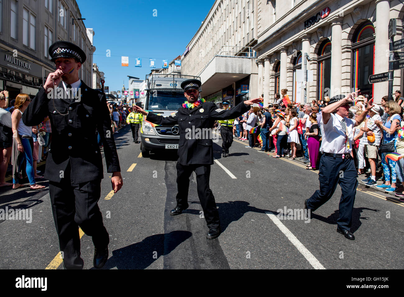 Brighton, UK. 06th of August 2016. Brighton Pride Parade. Met Police ...