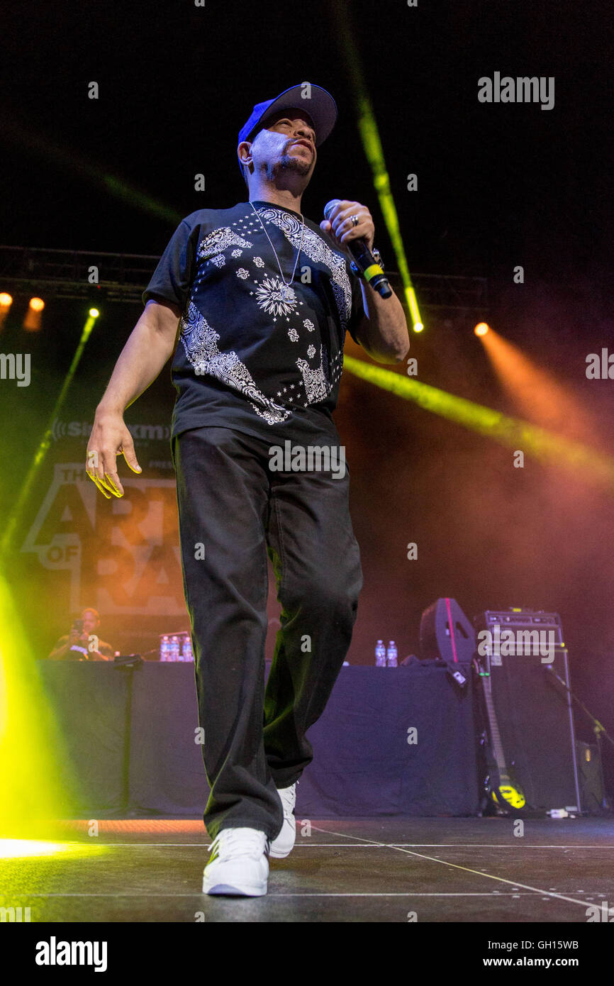 Tinley Park Illinois Usa 5th Aug 2016 Ice T Tracy Lauren Marrow Performs Live At