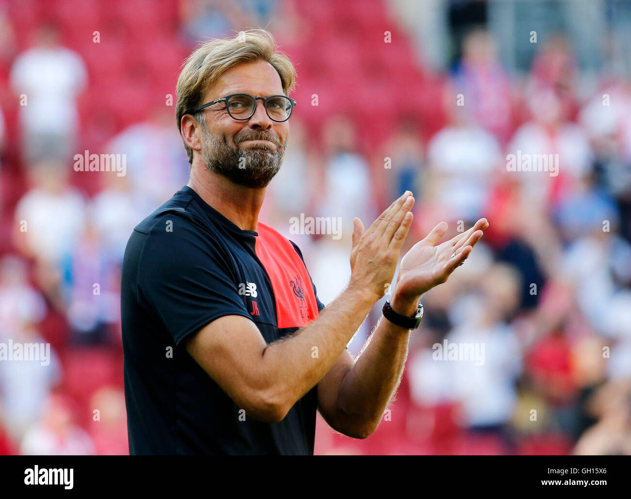 Mainz, Germany. 07th Aug, 2016. Coach Juergen Klopp from Liverpool ...