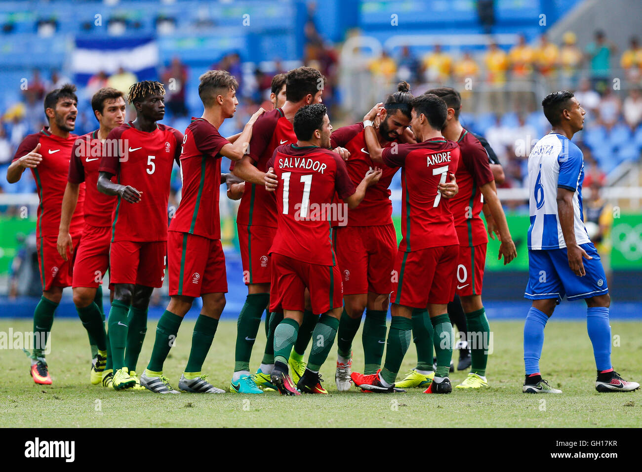 Rio de Janeiro, Brazil. 07th Aug, 2016. OLYMPICS 2016 FOOTBALL RJ ...