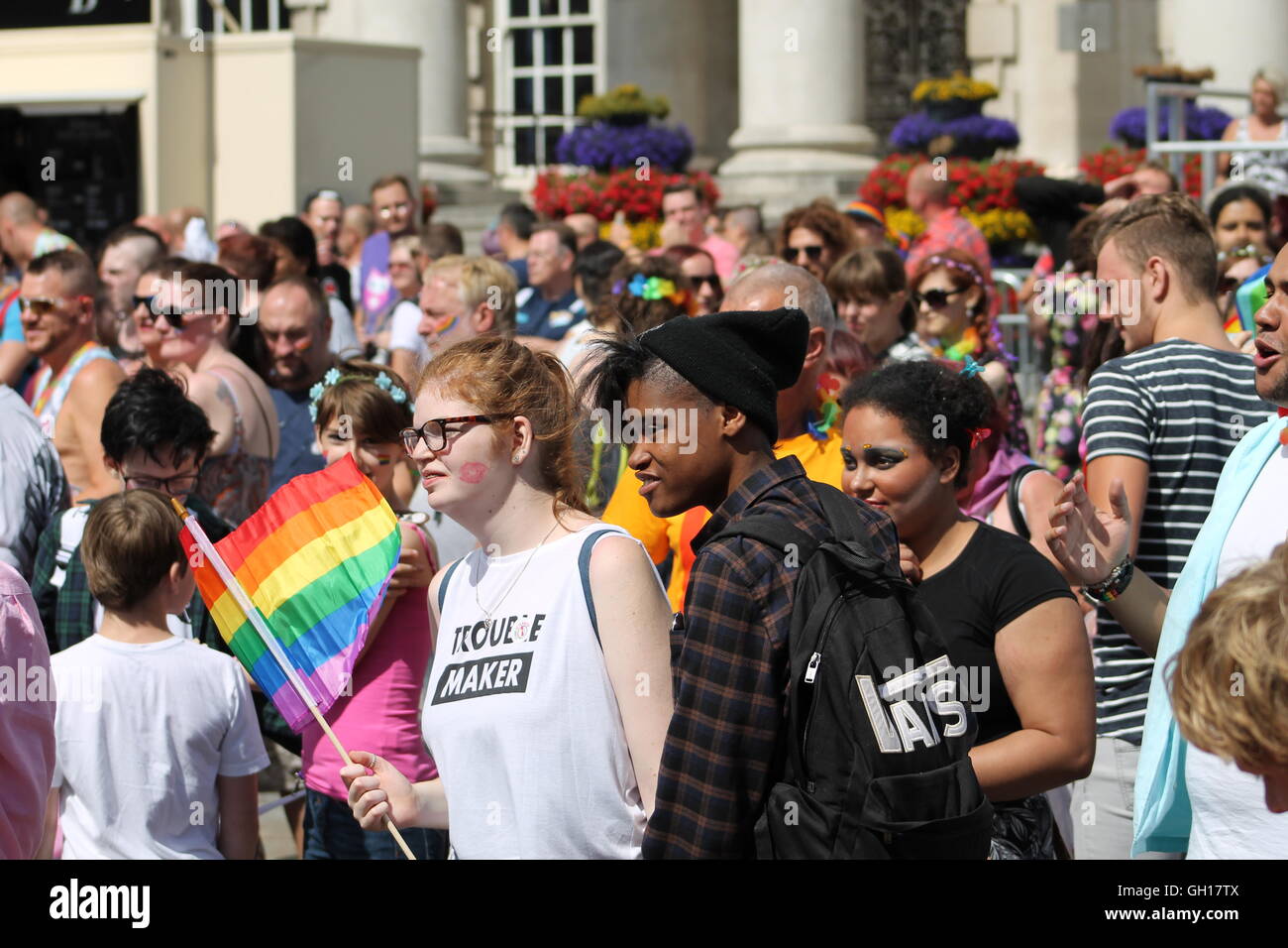 Leeds LGBT Pride 10th Anniversary celebration Stock Photo - Alamy