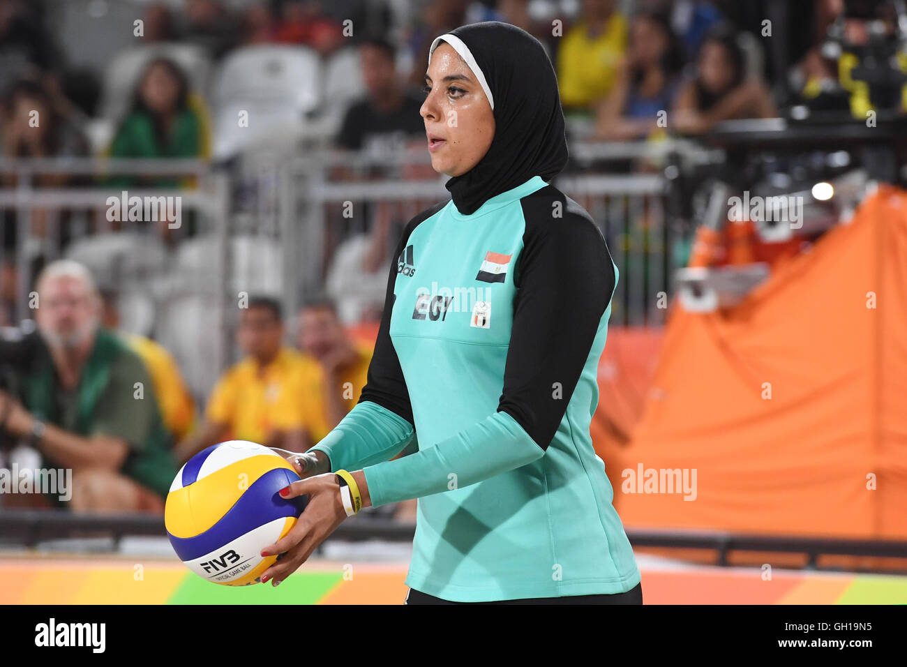 Rio de Janeiro, Brazil. 07th Aug, 2016. Doaa El Ghobashy of Egypt in ...