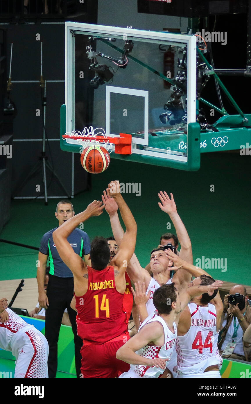 Rio de Janeiro, Brazil. 07th Aug, 2016. RIO 2016 OLYMPICS BASKETBALL ...