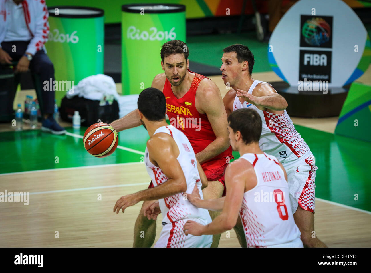 Rio de Janeiro, Brazil. 07th Aug, 2016. RIO 2016 OLYMPICS BASKETBALL ...
