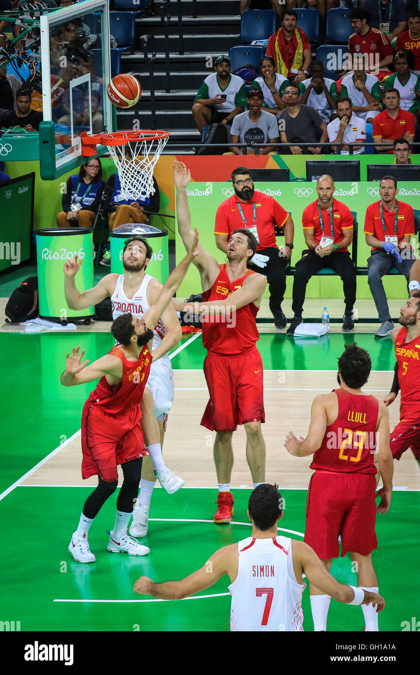 Rio de Janeiro, Brazil. 07th Aug, 2016. RIO 2016 OLYMPICS BASKETBALL ...