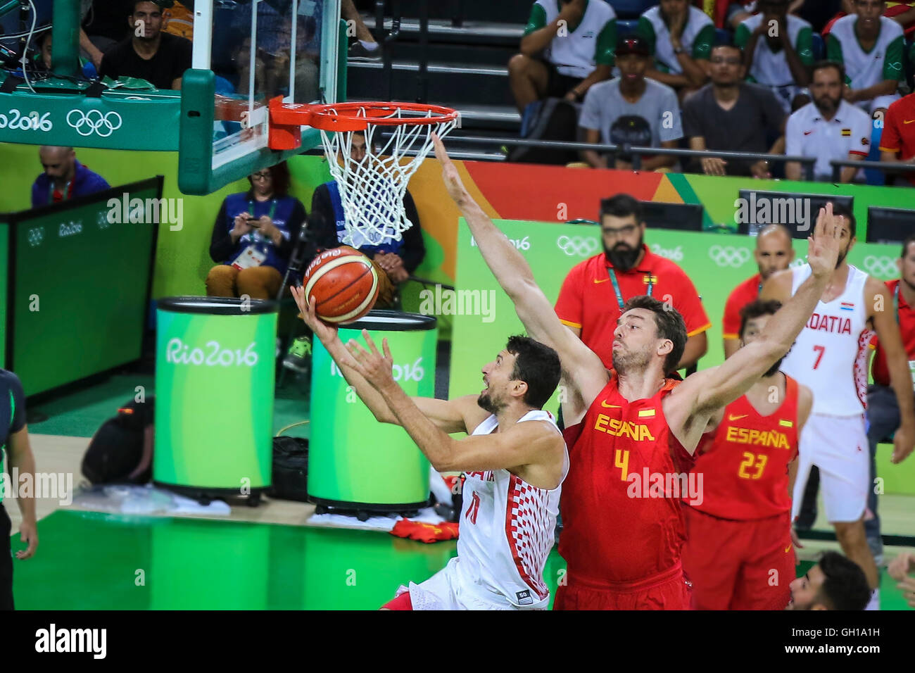 Rio de Janeiro, Brazil. 07th Aug, 2016. RIO 2016 OLYMPICS BASKETBALL ...