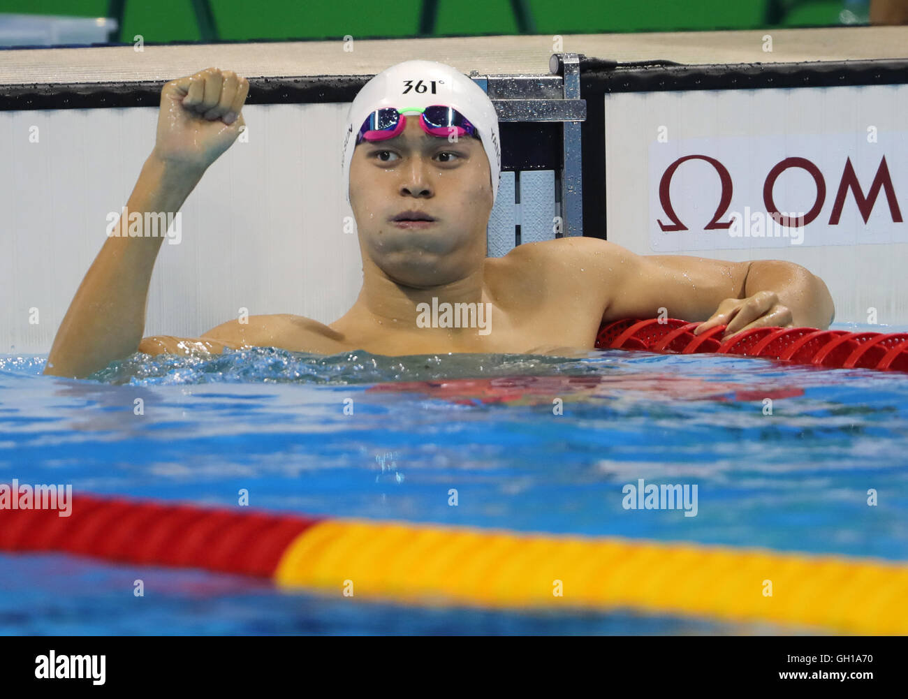 Rio de Janeiro, Brazil. 7th Aug, 2016. Yang Sun of China competes in ...
