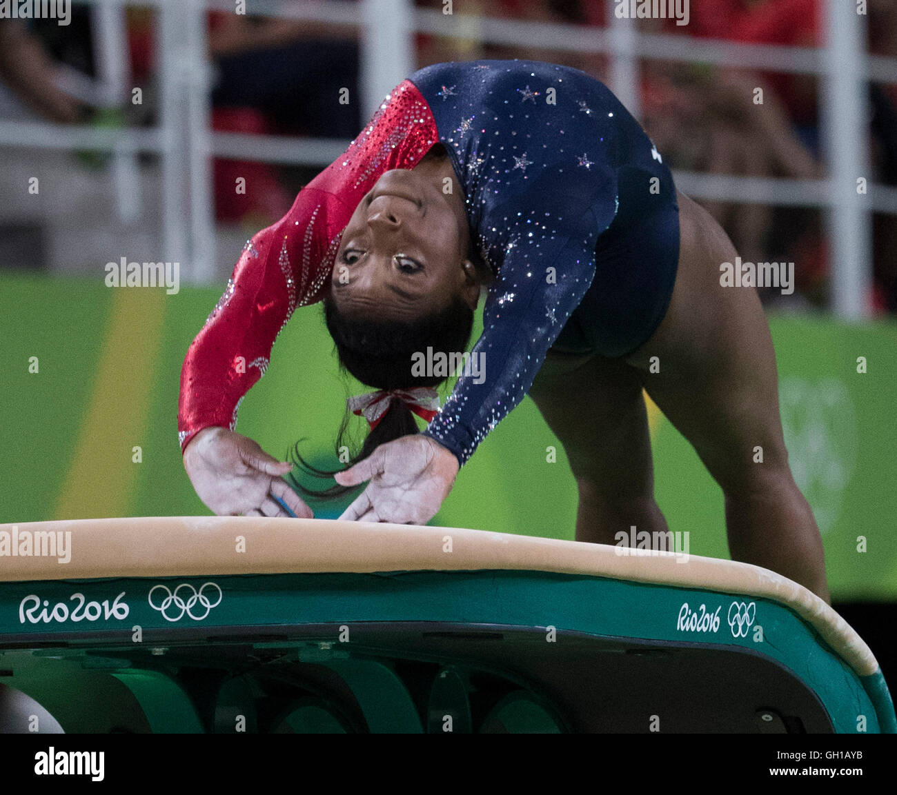 Rio de Janeiro, RJ, Brazil. 7th Aug, 2016. OLYMPICS GYMNASTICS : SIMONE ...