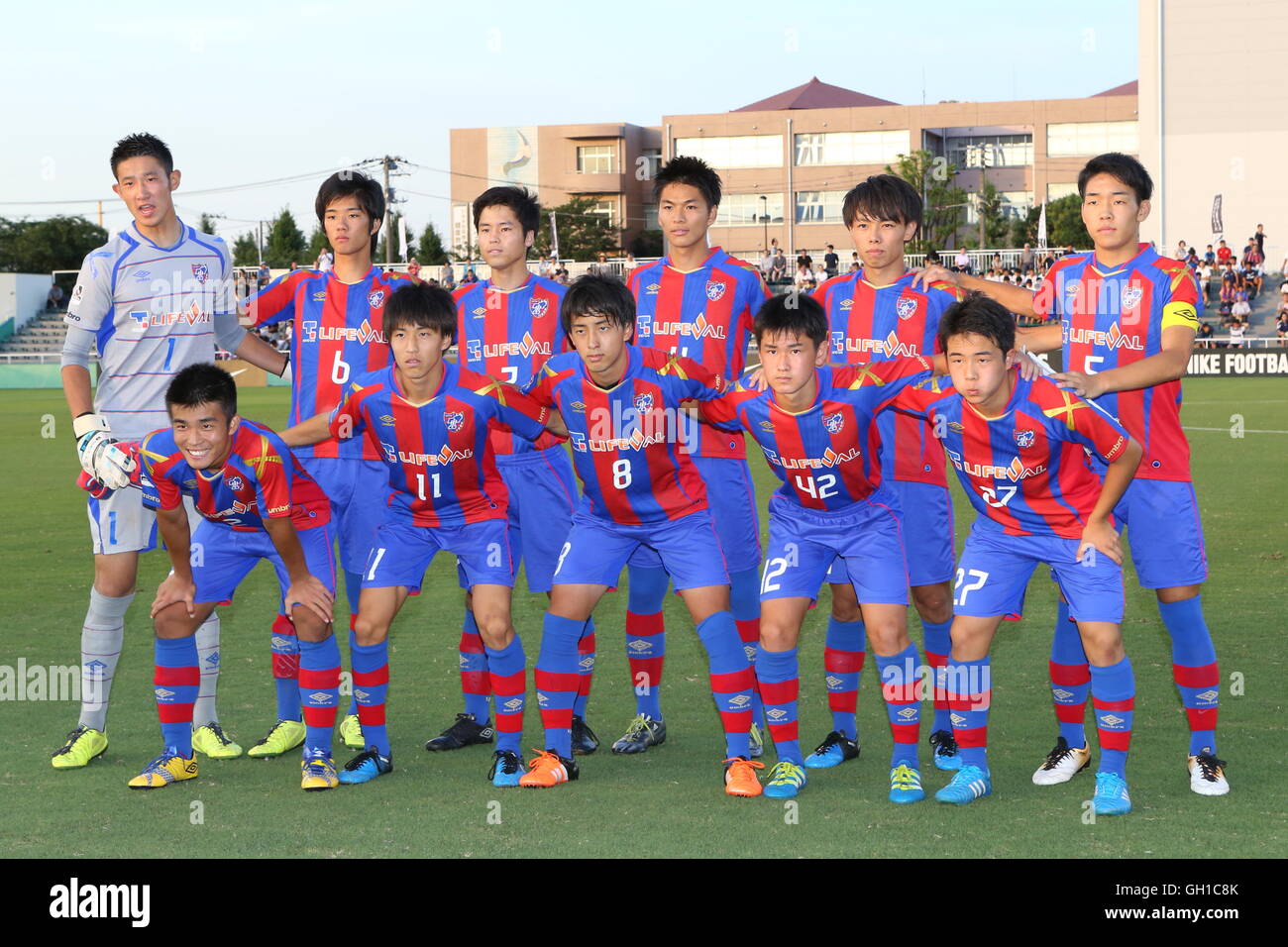 Tokyo, Japan. 4th Aug, 2016. FCU-18/FC Tokyo U-18 team group line-up Football/Soccer : 40th ...