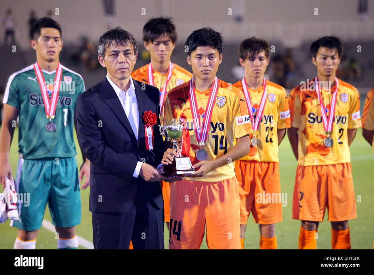Tokyo, Japan. 4th Aug, 2016. Sho Hiramatsu (S-Pulse) Football/Soccer ...
