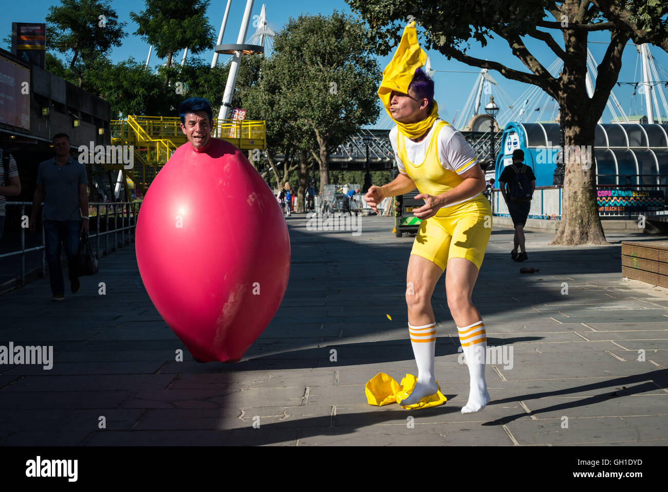 London, UK. 8th August, 2016. Tragedy as Christina Gelsone’s giant body ...