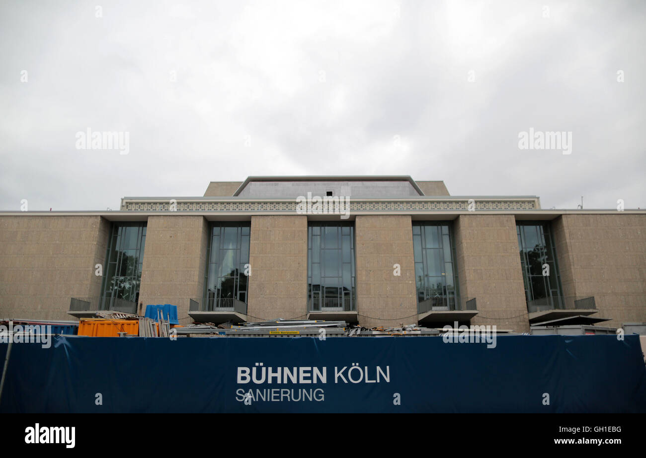 Cologne, Germany. 8th Aug, 2016. View of the opera in Cologne, Germany ...