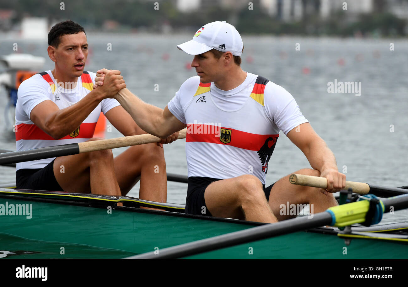Rio de Janeiro, Brazil. 8th Aug, 2016. (L-R) Felix Drahotta, Richard ...