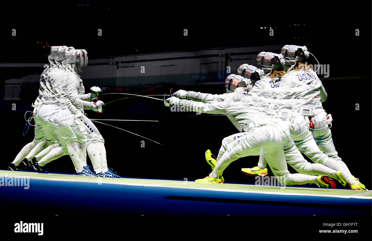 RIO DE JANEIRO, RJ - 08.08.2016: RIO 2016 OLYMPICS FENCING ...