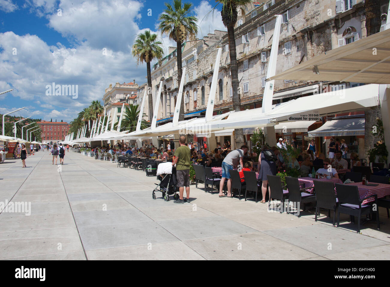 The Riva, Split, Croatia Stock Photo - Alamy