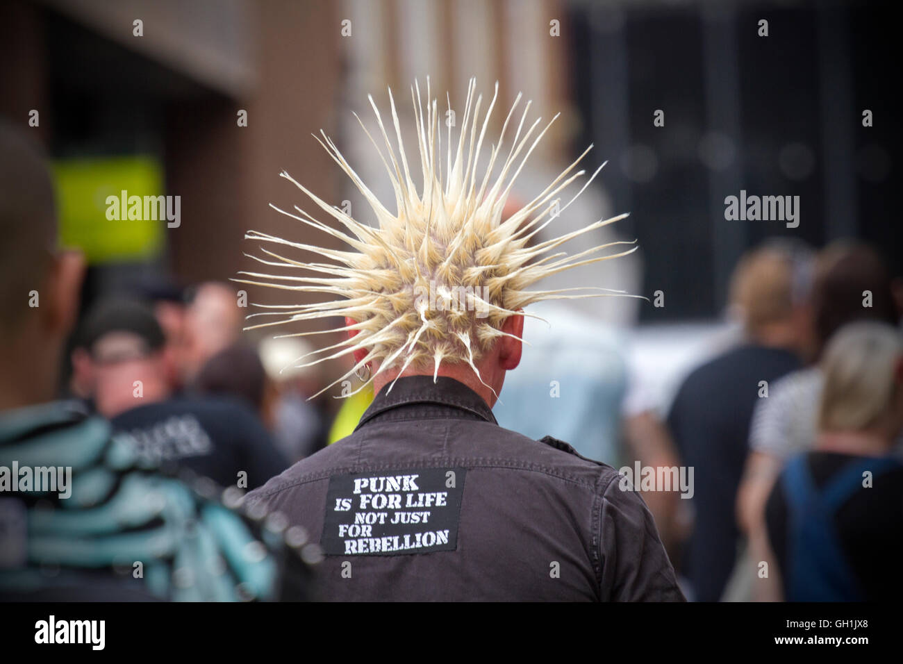 a punk rock rebel rebelling rebellion Blackpool festival spike spiked ...