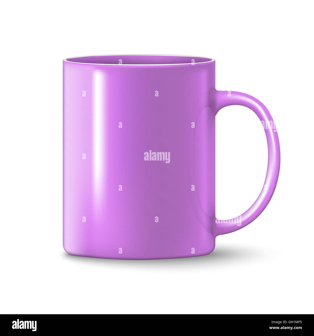 photorealistic pink cup Stock Vector Image & Art - Alamy