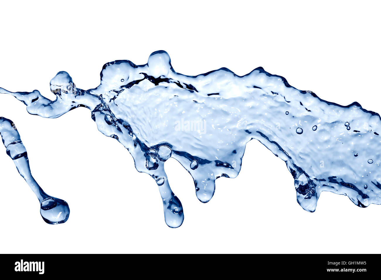 Abstract water splash background isolated on white with clipping path ...