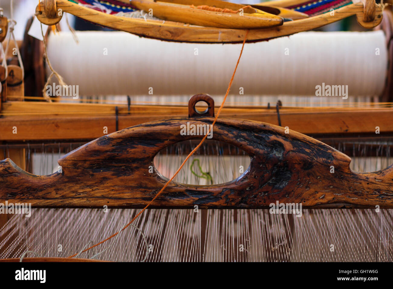Closeup Image Old Weaving Loom High Resolution Stock Photography and ...
