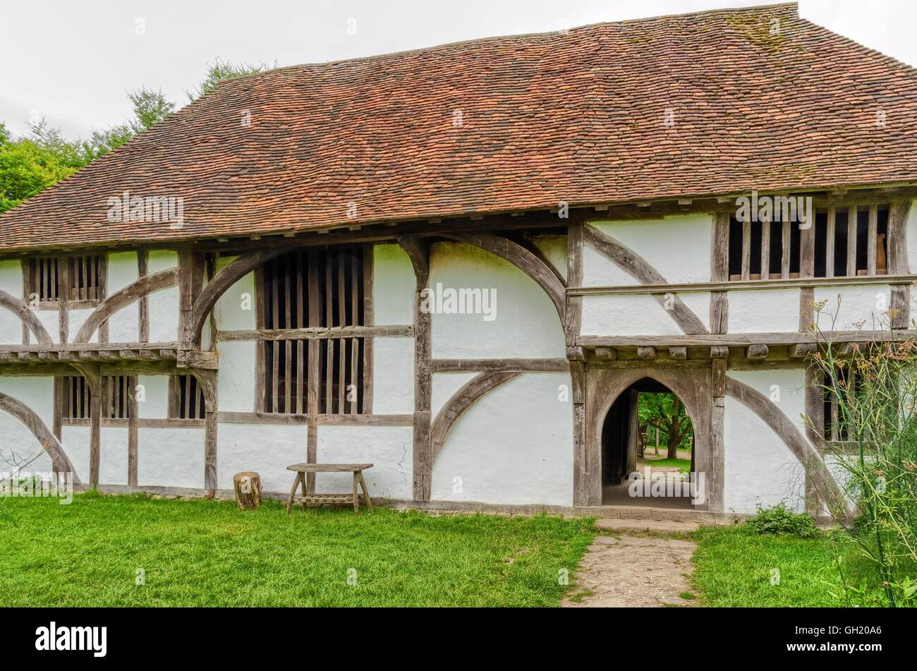 Medieval buildings in England Stock Photo - Alamy