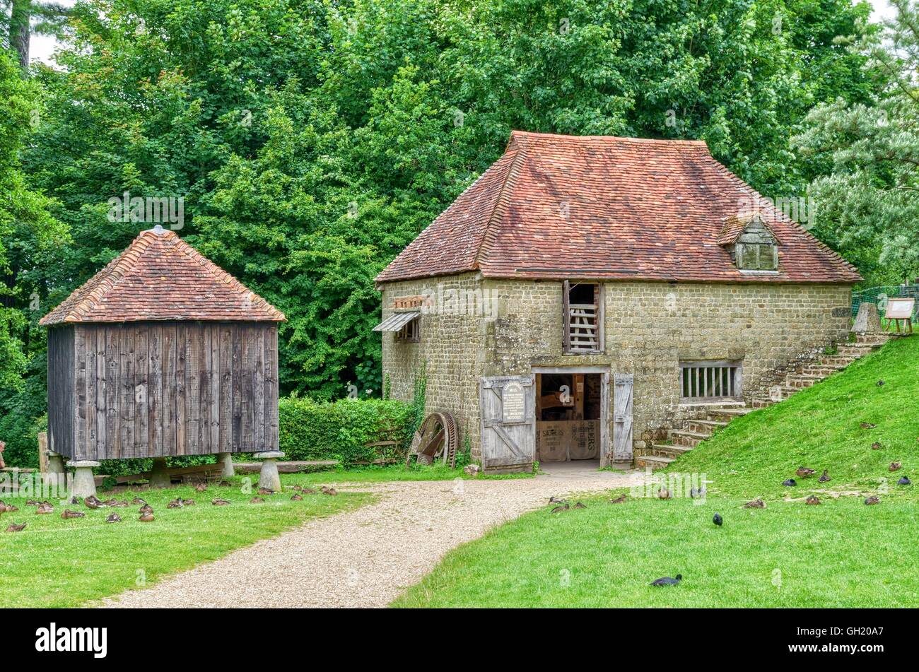 Medieval buildings in Singleton Museum Stock Photo - Alamy