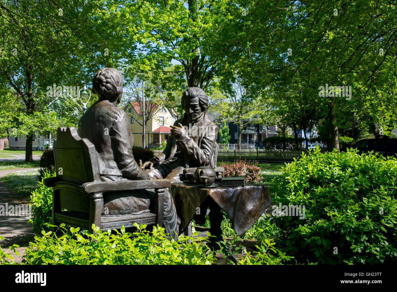 New York, Rochester. Susan B. Anthony House, National Historic Landmark ...