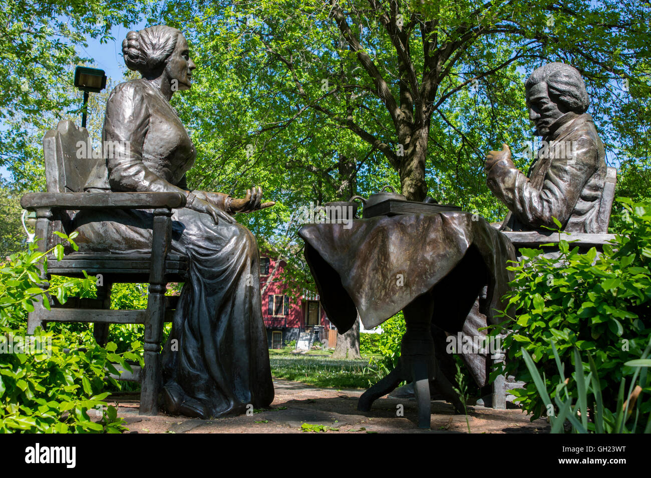 New York, Rochester. Susan B. Anthony House, National Historic Landmark ...