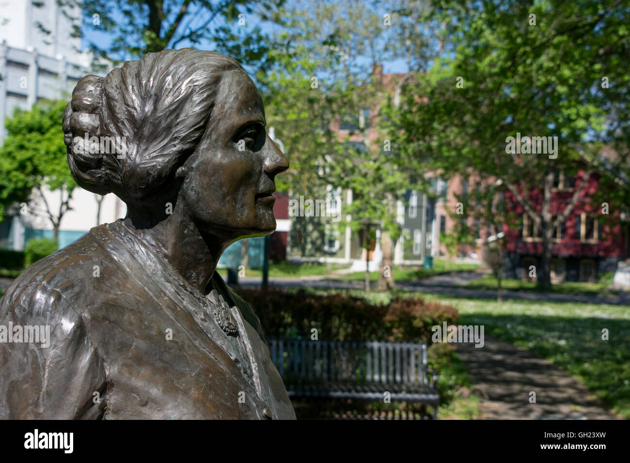 New York, Rochester. Susan B. Anthony House, National Historic Landmark ...