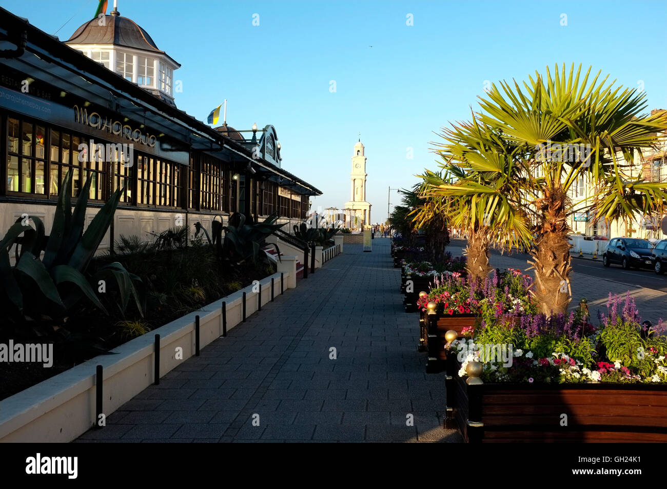 kent coastal town of herne bay in the south east of uk august 2016 ...