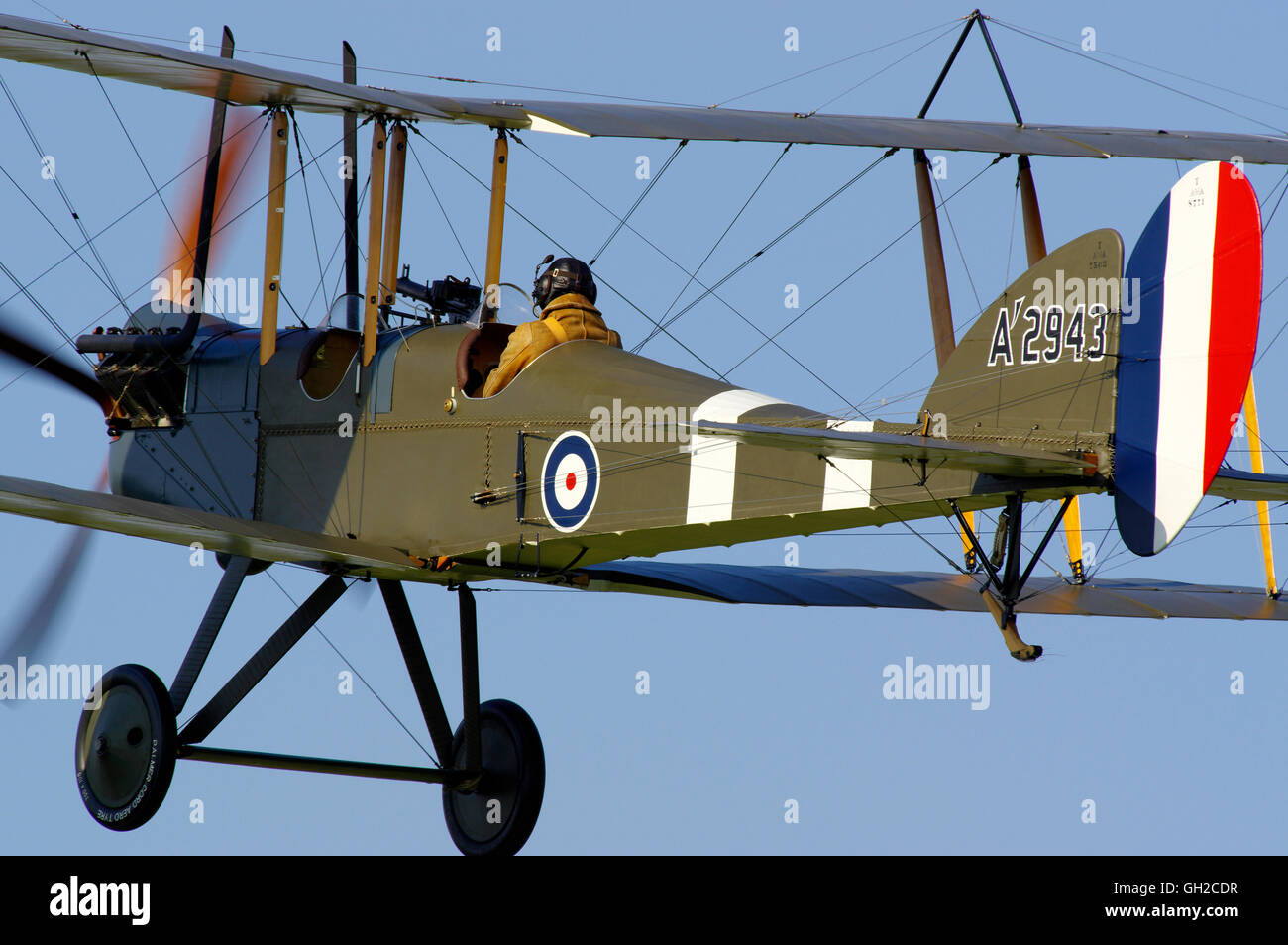 Royal Aircraft Factory Be2e Replica A`2943, G-CJZO, at Old Warden Stock ...