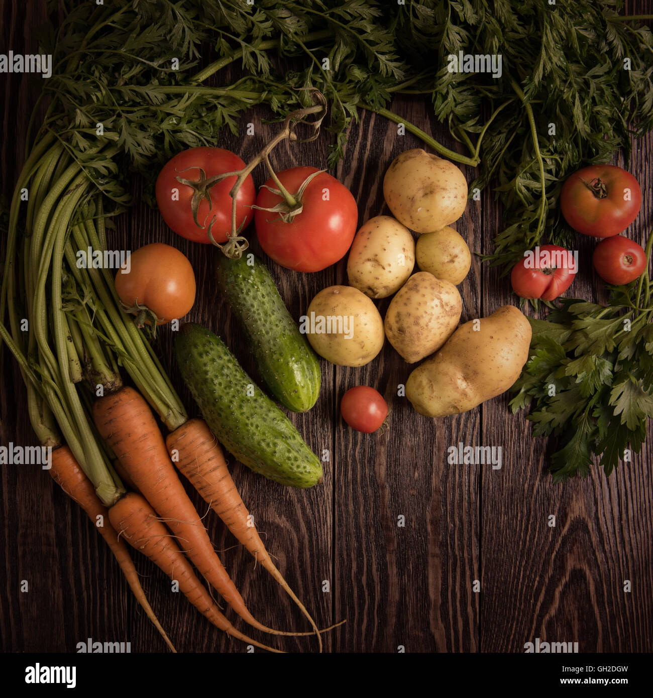 freshly grown raw vegetables Stock Photo - Alamy