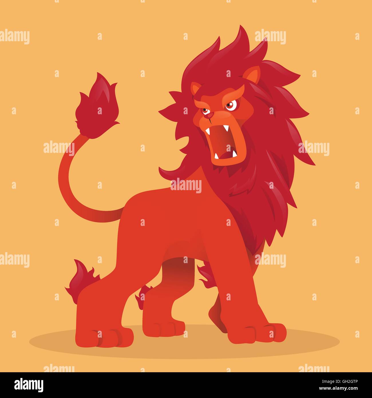 Lion fire roar hi-res stock photography and images - Alamy