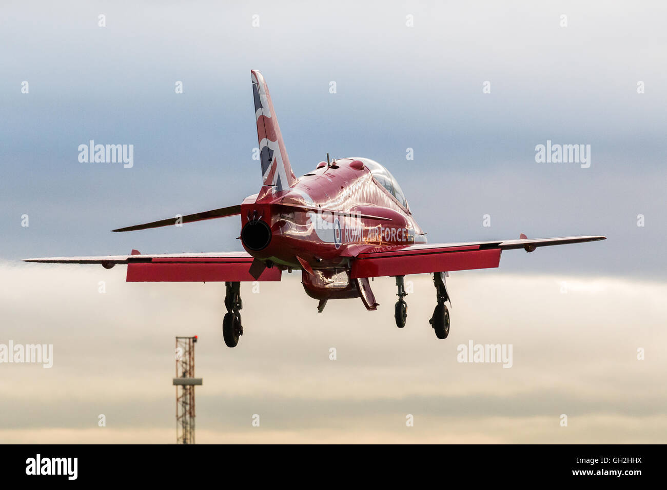 A Hawk from the Royal Air Force's aerobatic display team, the Red ...