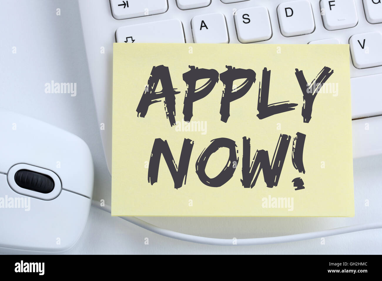 Apply now hi-res stock photography and images - Alamy