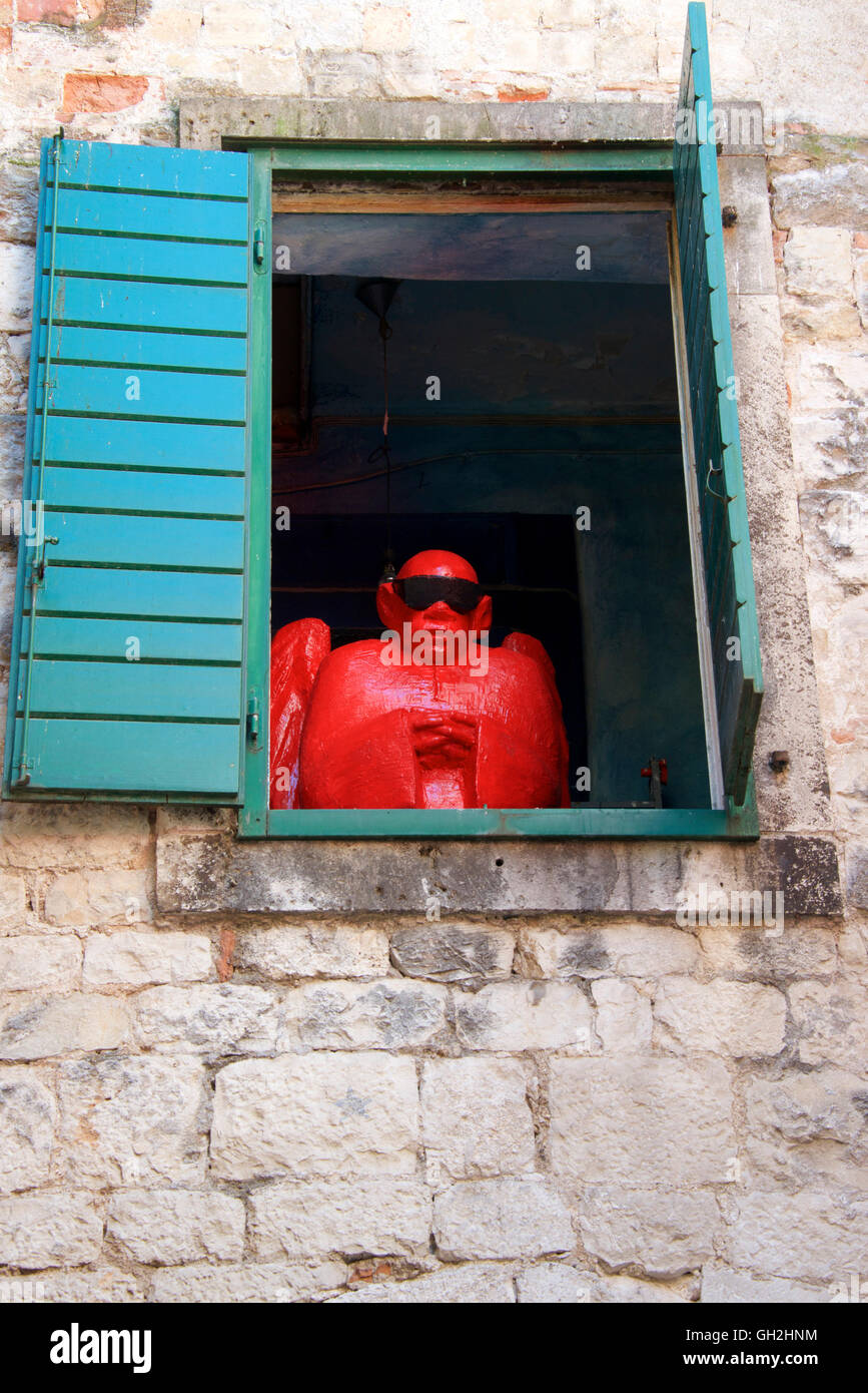 Gallery window, Split, Croatia Stock Photo - Alamy