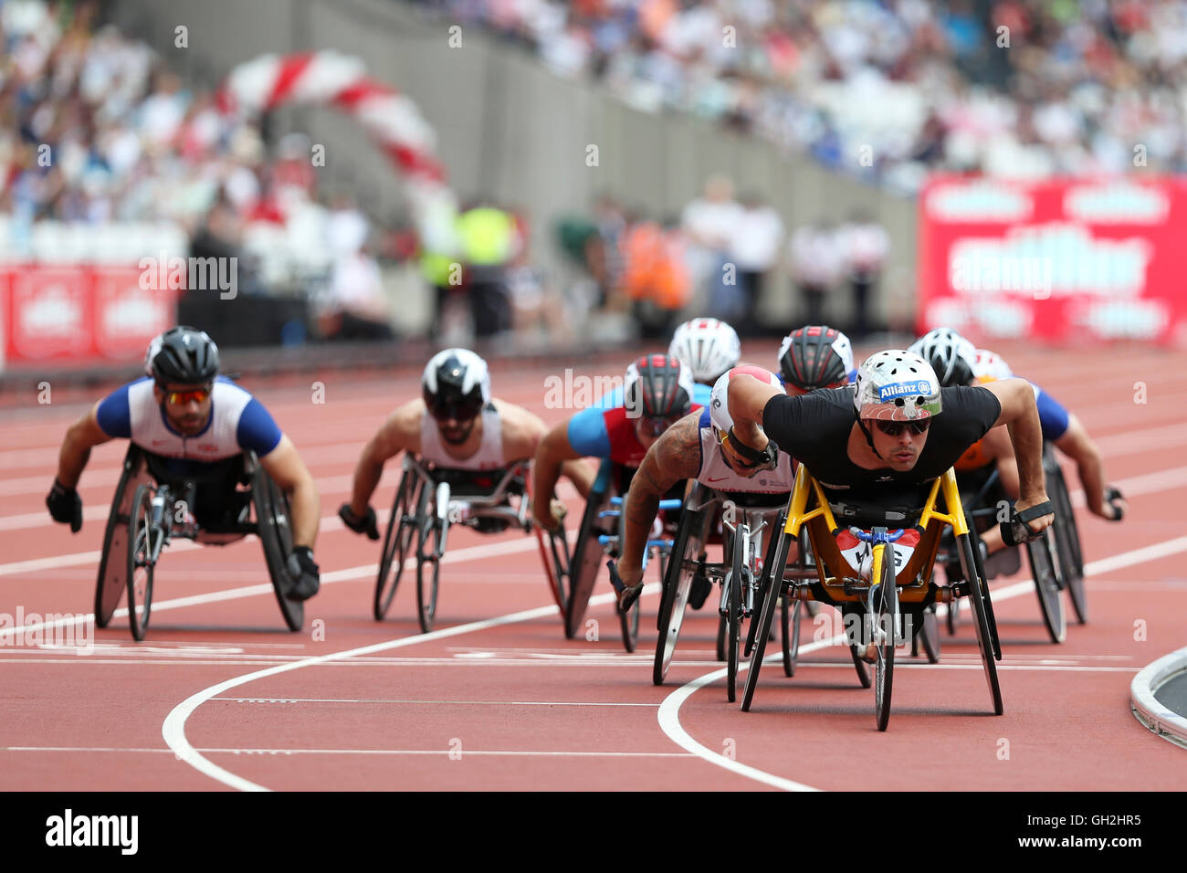 Marcel HUG leading the Men's 1500m T54, 2016 IPC Anniversary Games ...