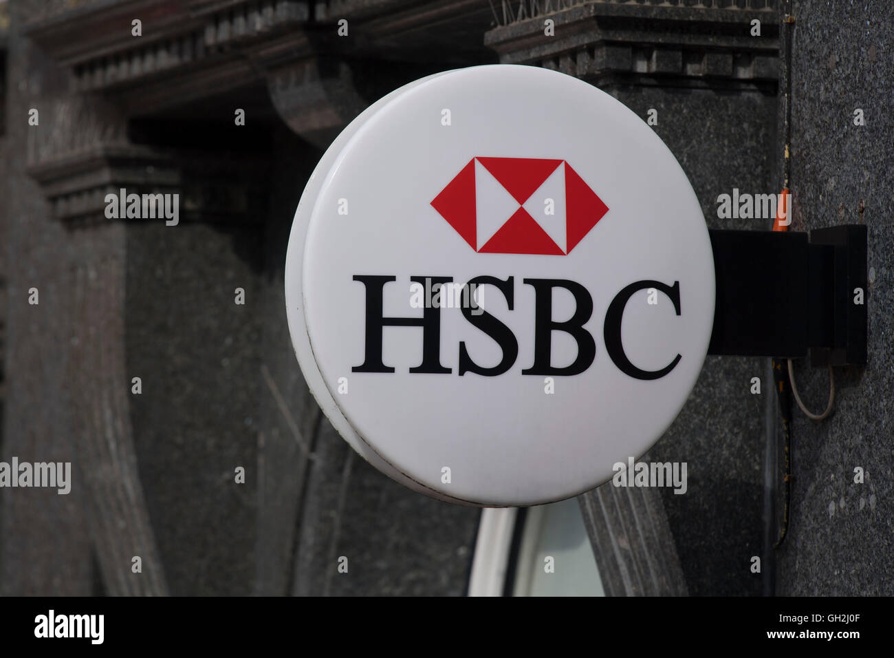 HSBC bank sign logo Stock Photo - Alamy