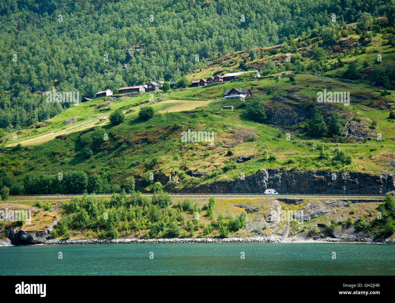 Sognefjord fjord tourist area in Norway north of Bergen Stock Photo - Alamy