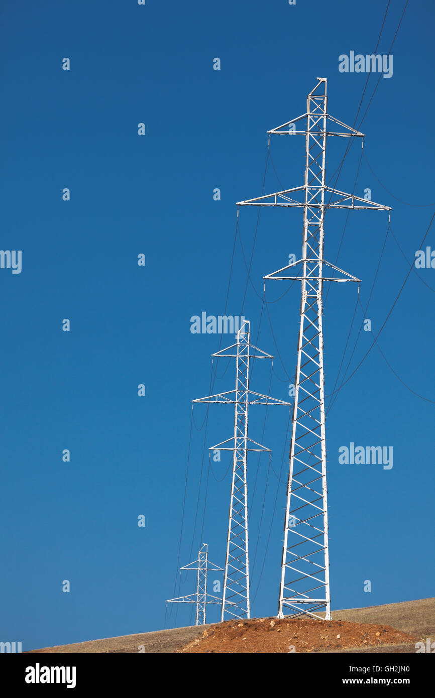 Pylon and transmission power line Stock Photo - Alamy