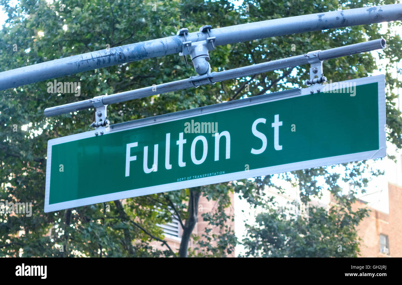 Fulton street hi-res stock photography and images - Alamy