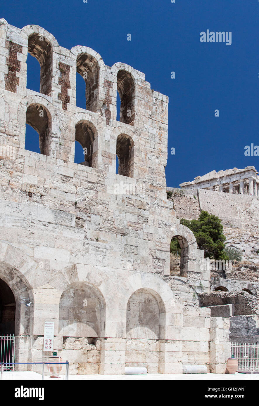 Odeon of Herodes Atticus Athens Greece Stock Photo - Alamy