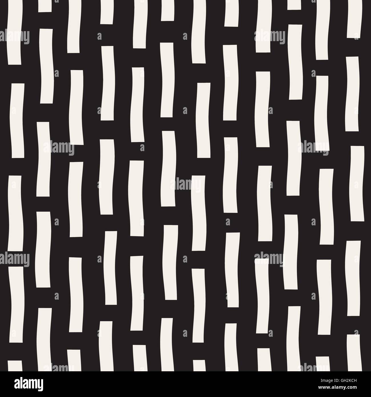 Vector Seamless Black And White Hand Drawn Vertical Lines Pattern Stock ...