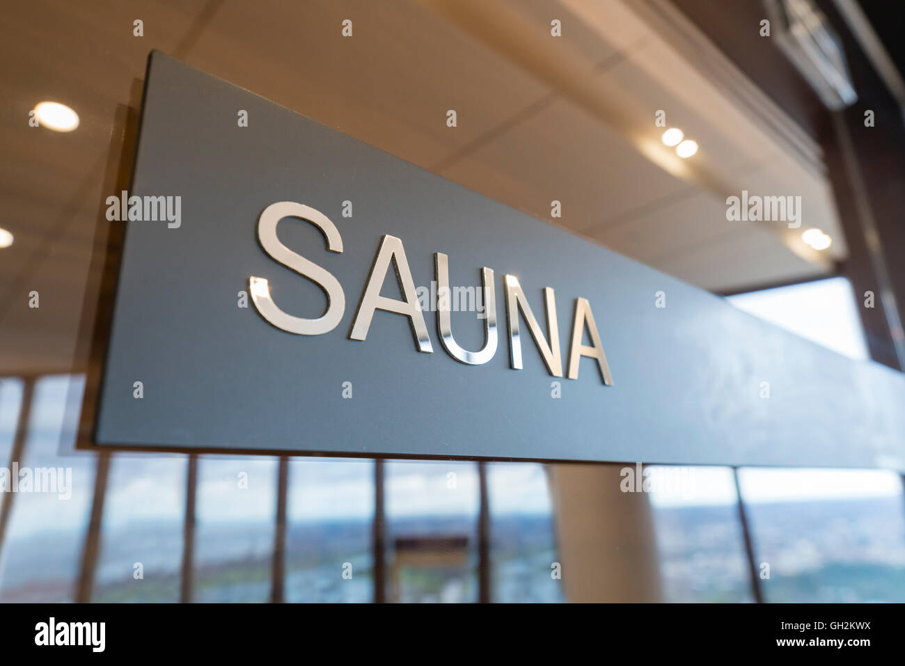 Sauna sign hi-res stock photography and images - Alamy