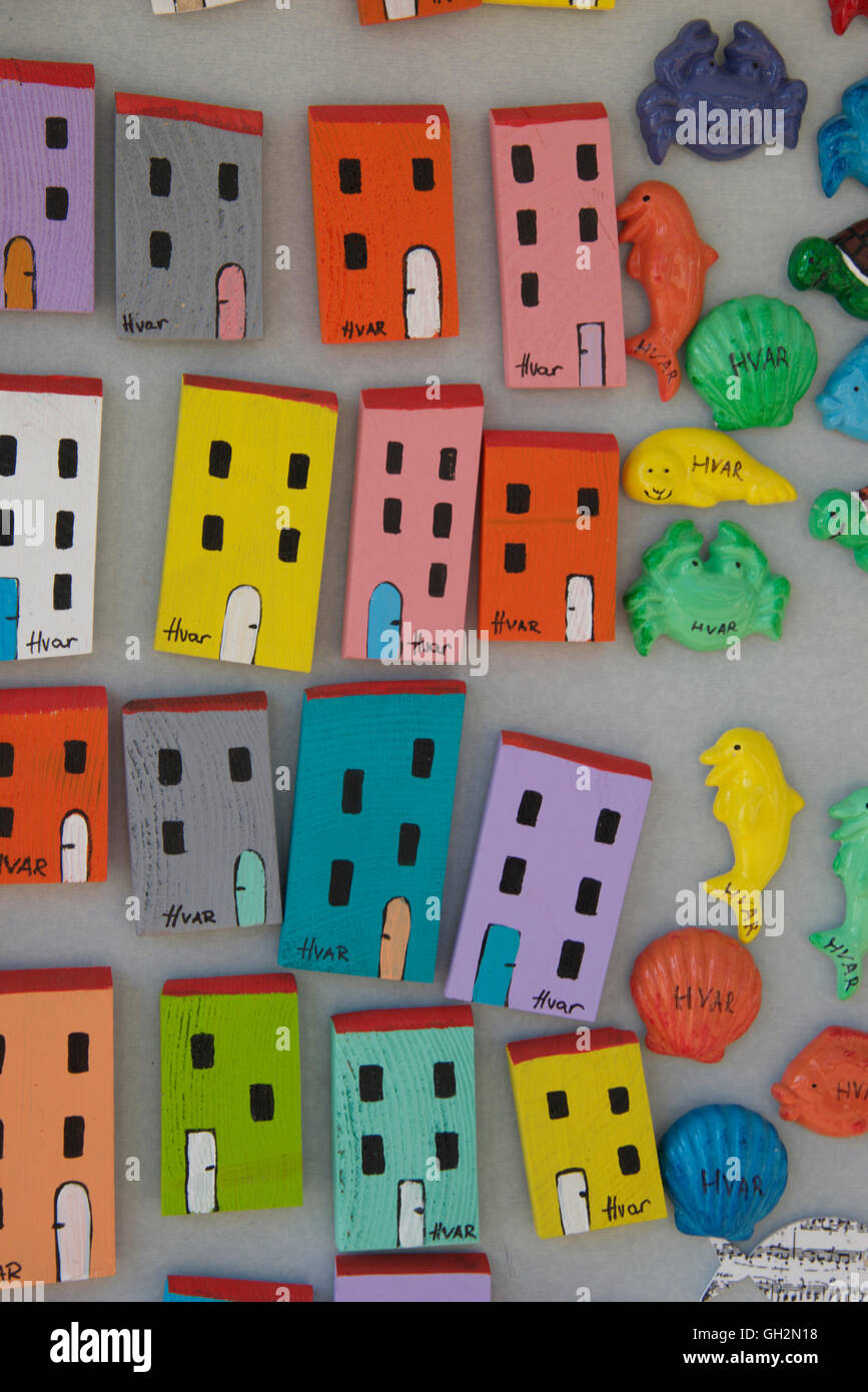 House fridge magnets, Croatia Stock Photo - Alamy
