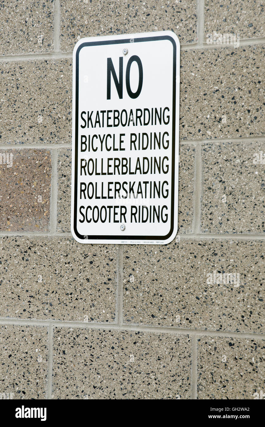 No Skateboarding Bicycle Riding Rollerblading Rollerskating Scooter ...
