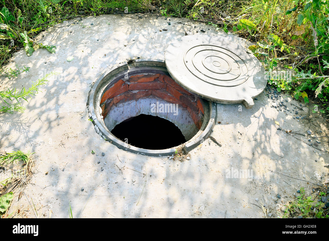 Old open concrete drain hi-res stock photography and images - Alamy