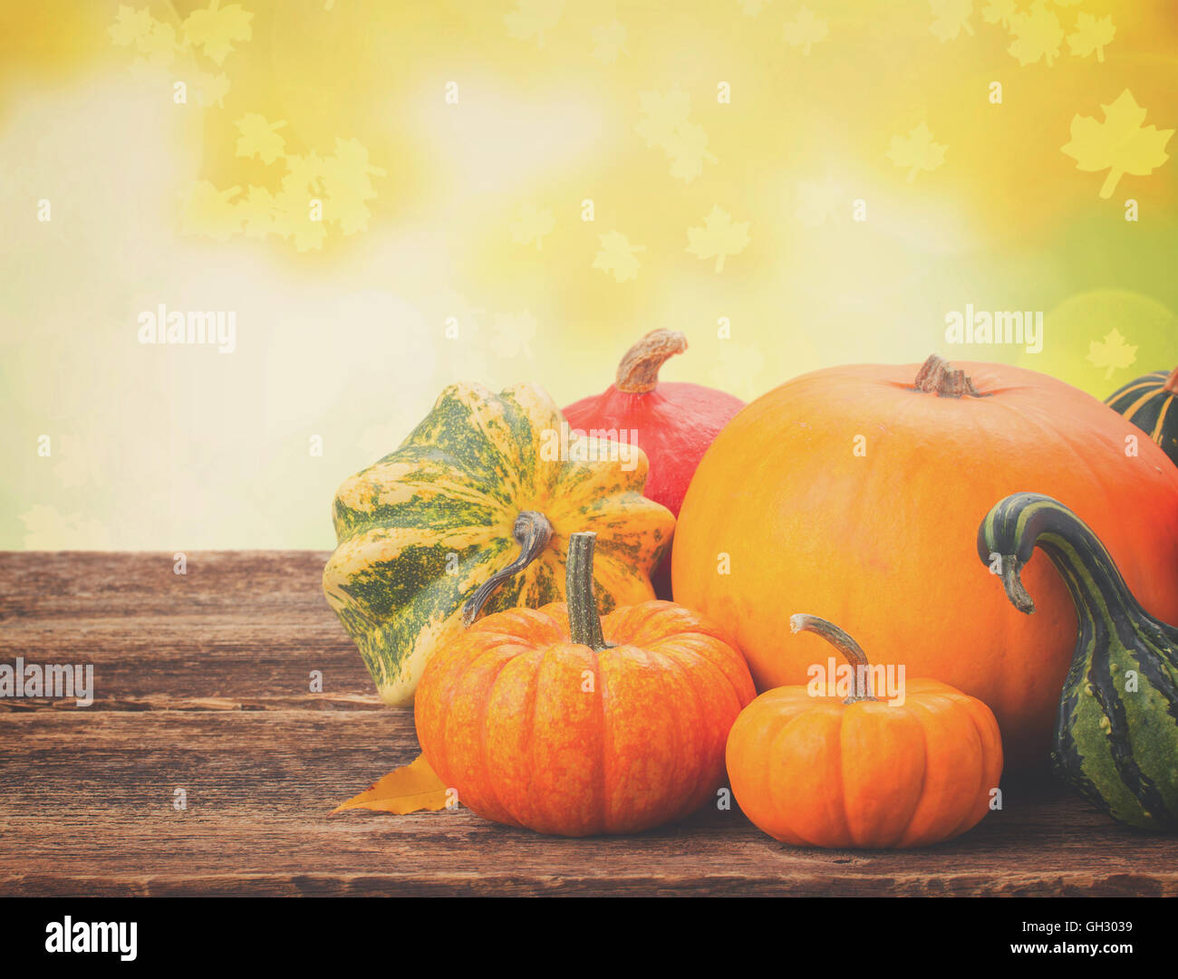 pumpkin on table Stock Photo - Alamy