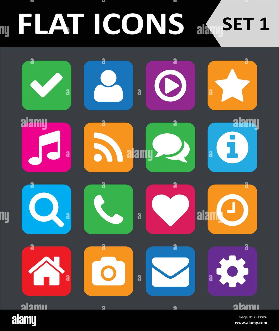 Universal elements set Stock Vector Images - Alamy