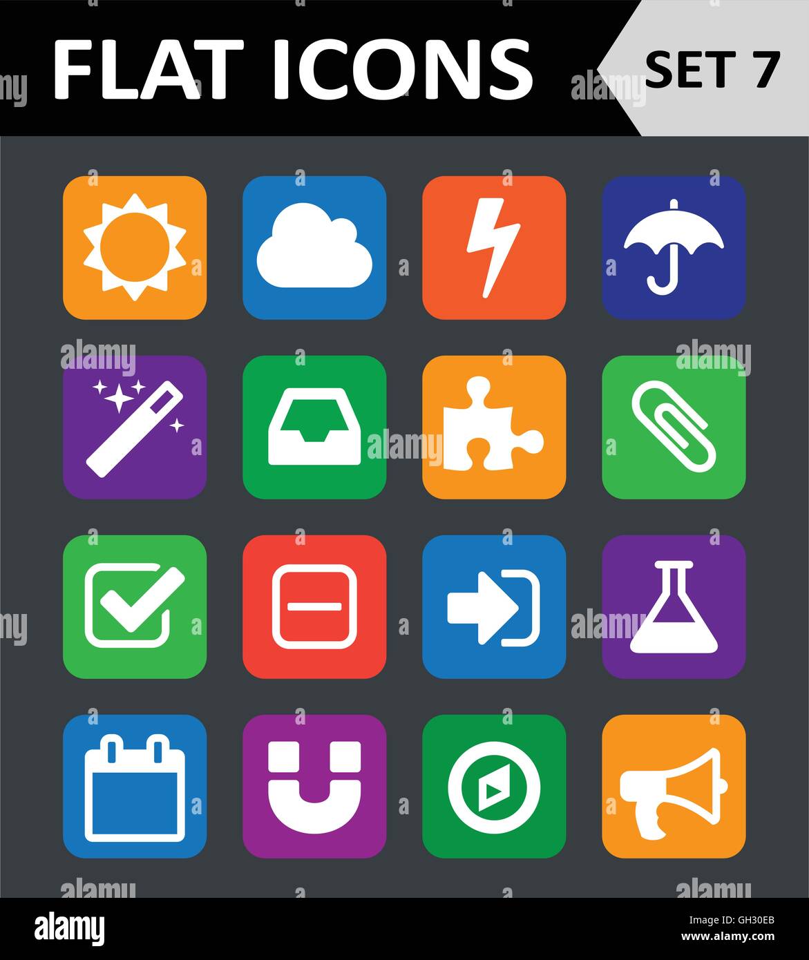 Universal icon set hi-res stock photography and images - Alamy