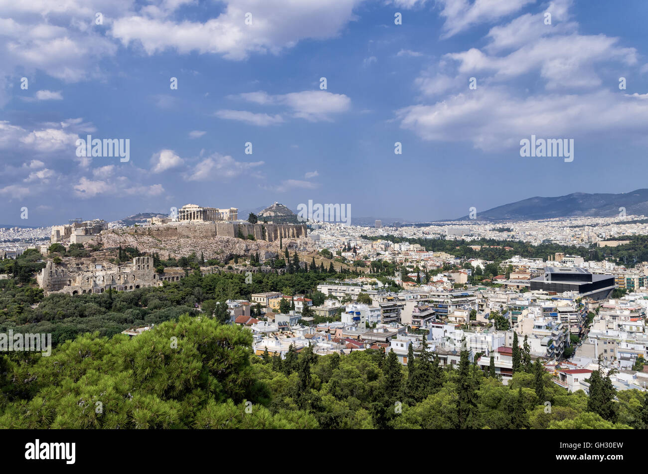 View to the Acropolis, Athens, Greece Stock Photo - Alamy